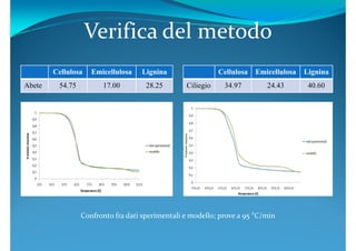 Studio sperimentale della pirolisi di biomasse legnose | PDF