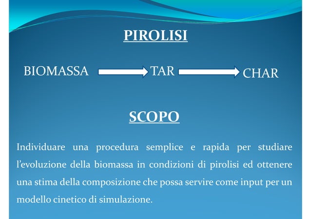 Studio sperimentale della pirolisi di biomasse legnose | PDF