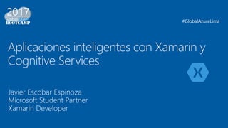 Gab cognitive services + xamarin | PPT