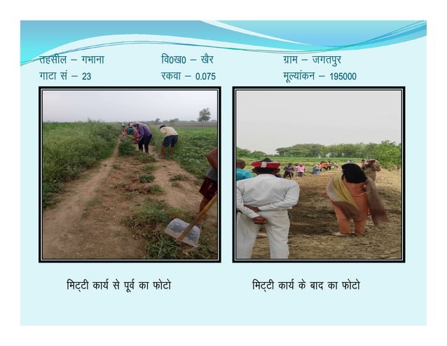 Gabhana Tehsil Presentation - Chakroad, Ponds and Wetlands | PPT