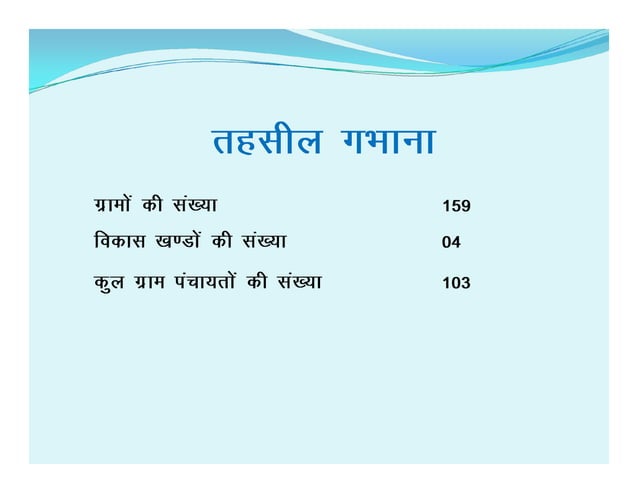 Gabhana Tehsil Presentation - Chakroad, Ponds and Wetlands | PPT