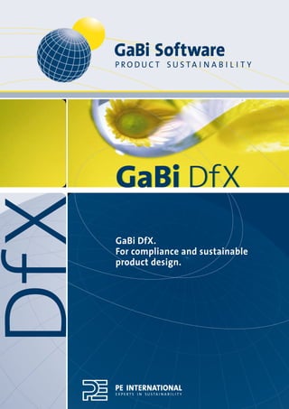 GaBi DfX - For compliance and sustainable product design | PDF
