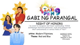 Gabi the Parangal Plan - A detailed plan and gude in planning awards in ...