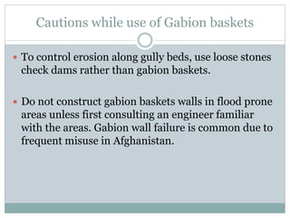 Flood Prevention by Gabion Basket Wall | PPTX