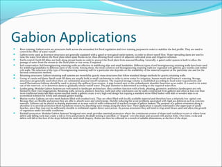 Gabion information manufacturing & installation | PPT
