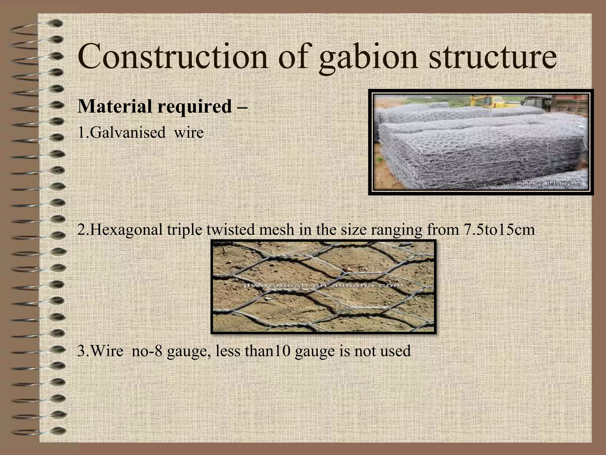 Gabion structures ppt | PPTX