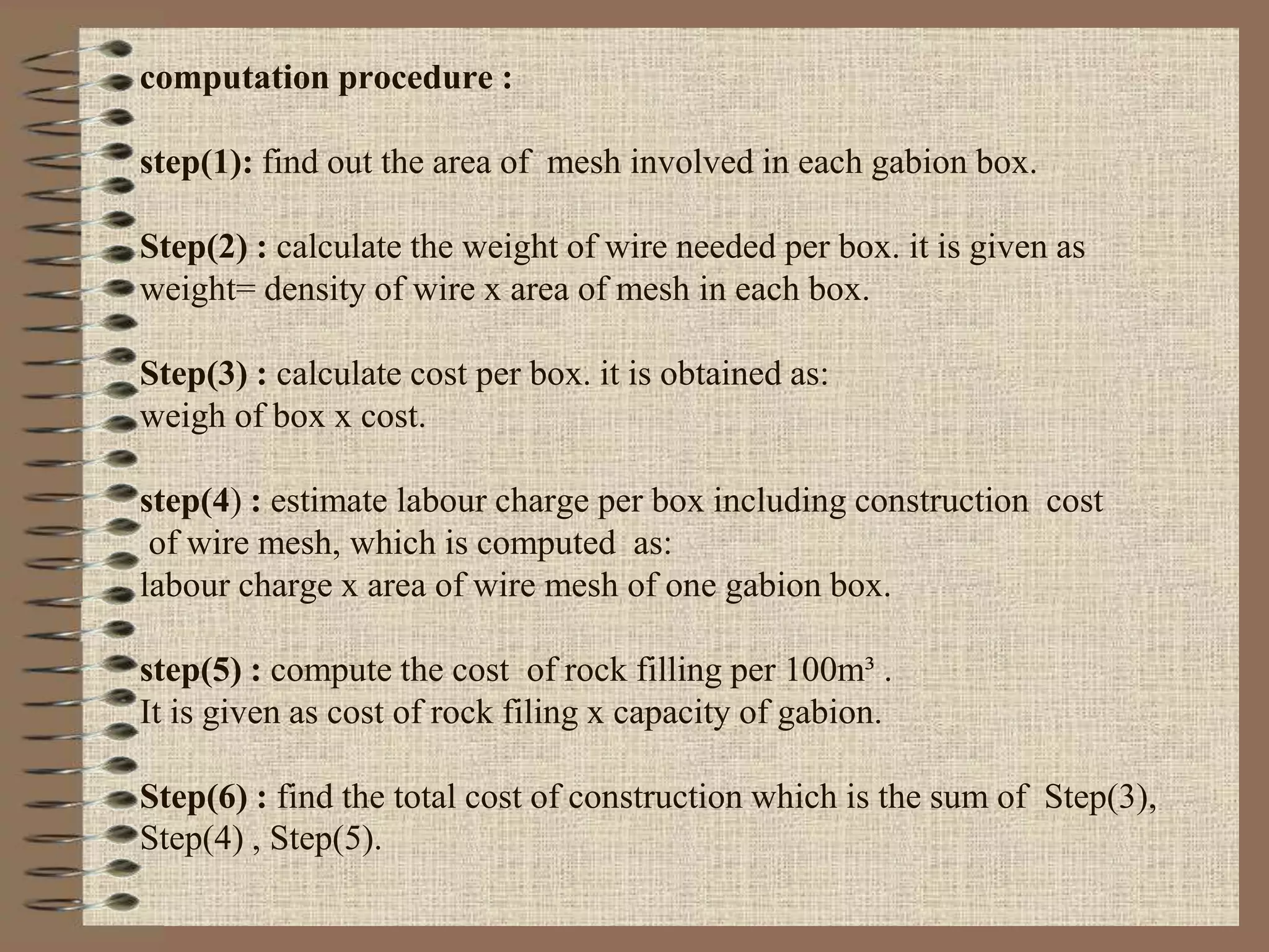 Gabion structures ppt | PPTX