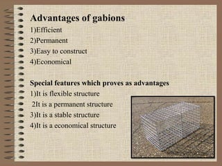 Gabion structures ppt | PPTX