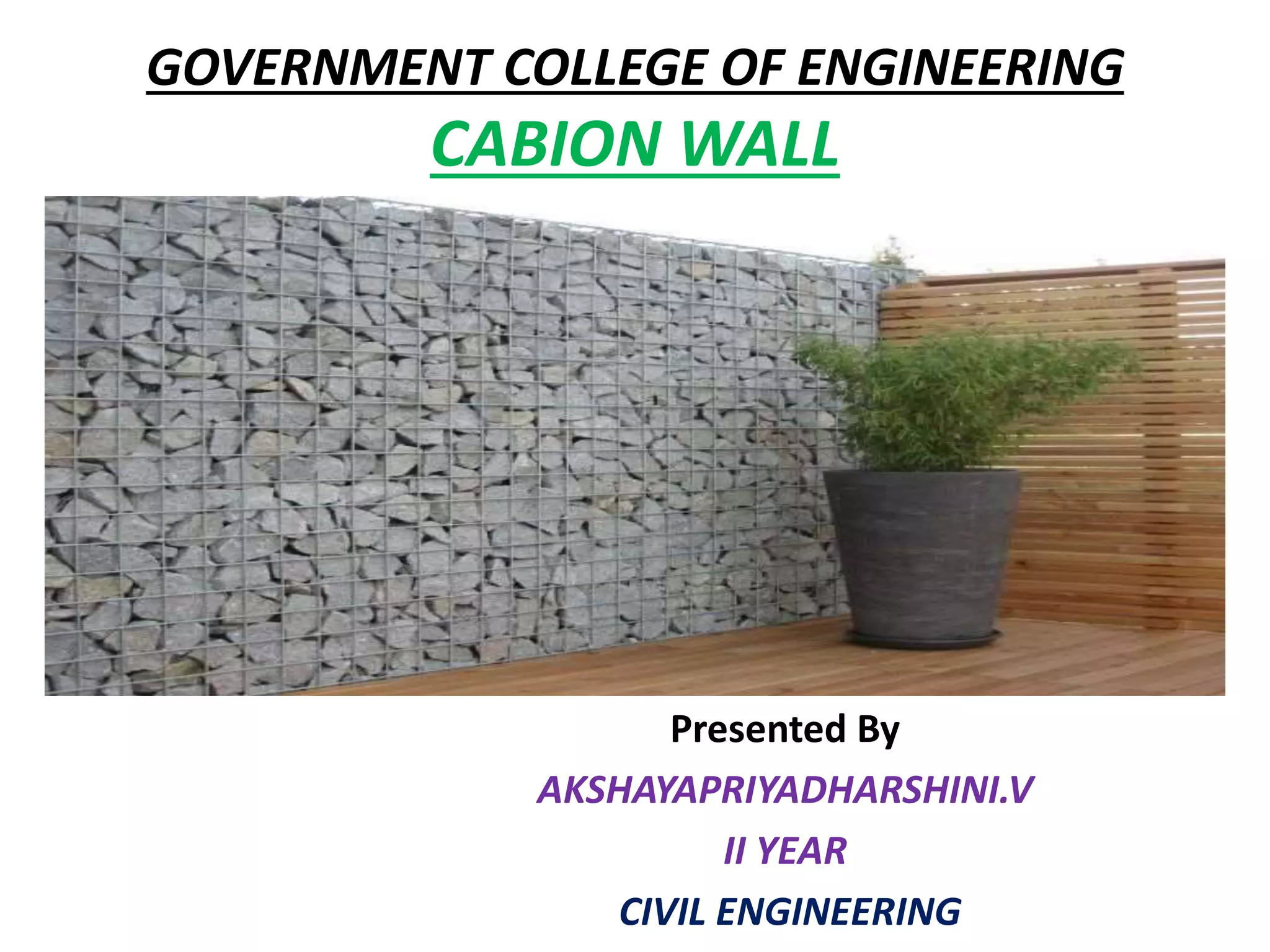 Gabion ppt | PPTX