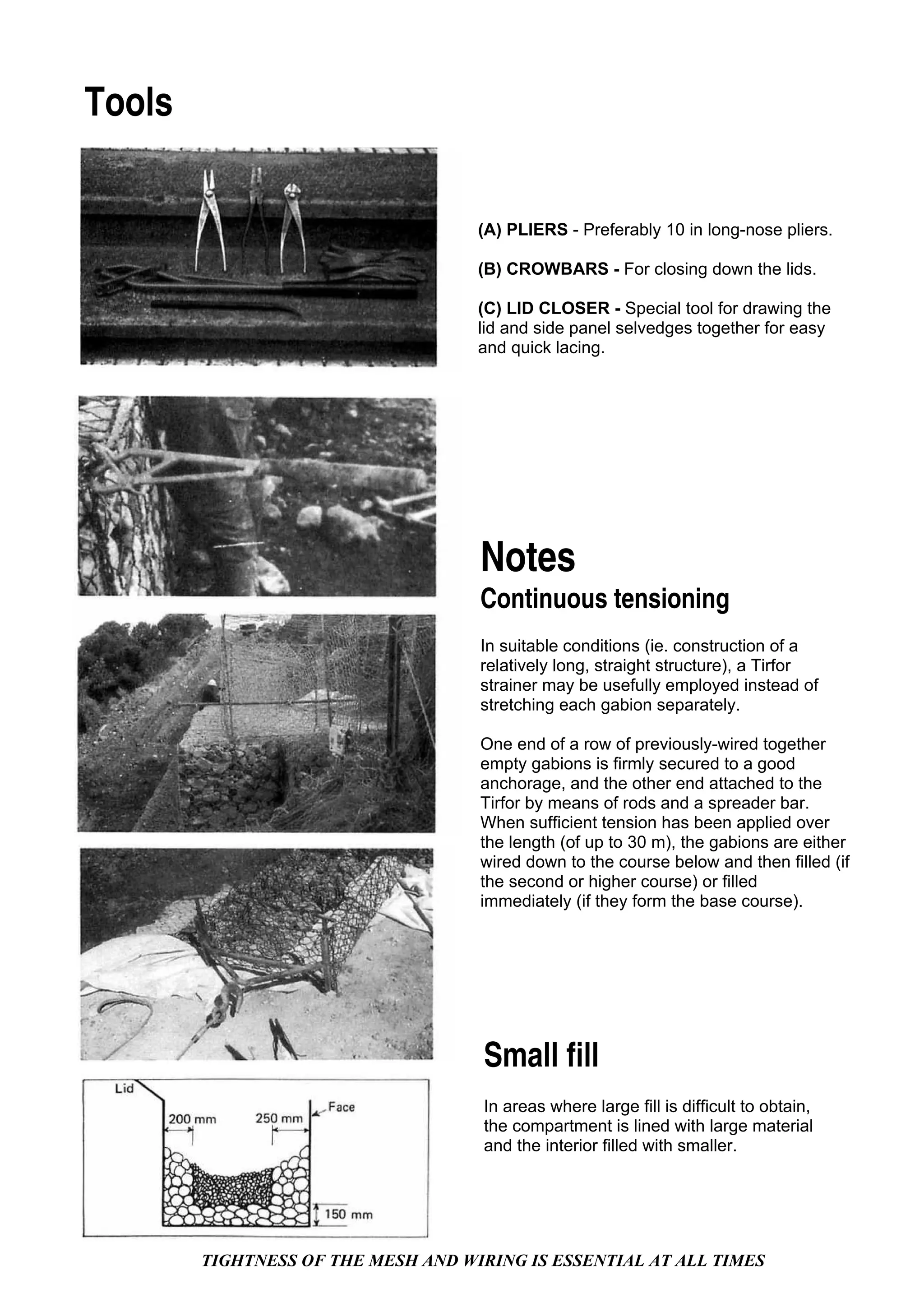 Gabions installation guideline | PDF