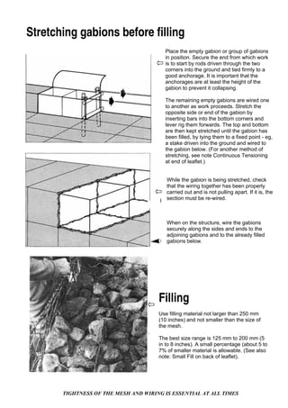 Gabions installation guideline | PDF