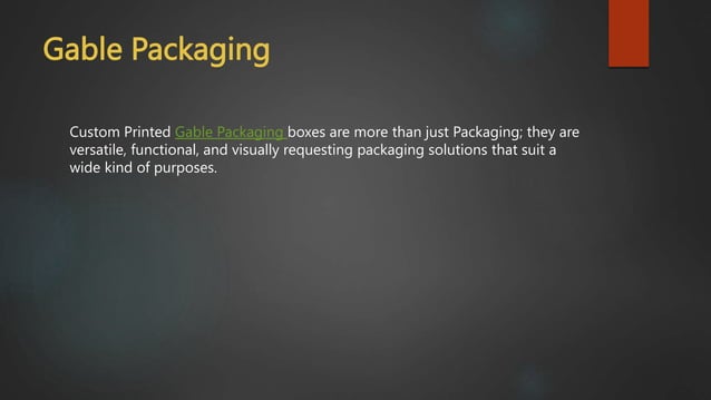 Gable Packaging | PPTX