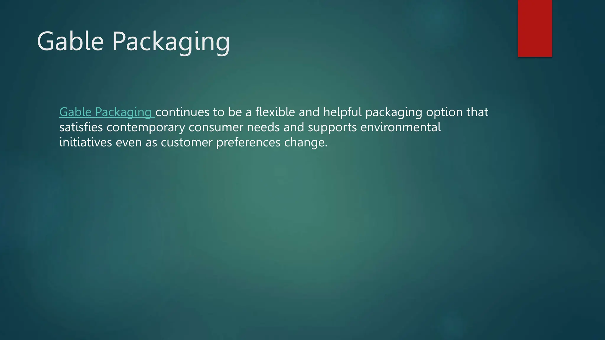 Custom Printed Gable Packaging/ Gable Packaging | PPTX