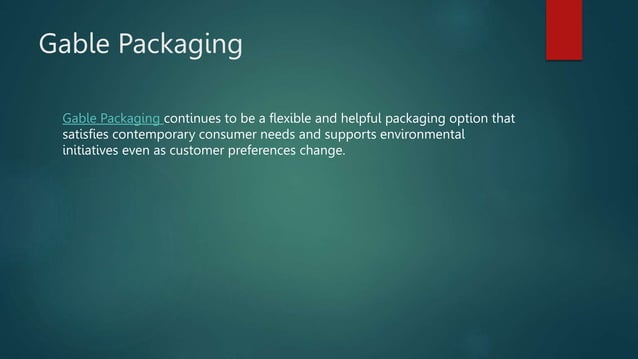 Custom Printed Gable Packaging/ Gable Packaging | PPTX