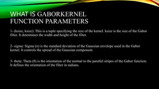 Applying gabor filter on handwritten text | PPT