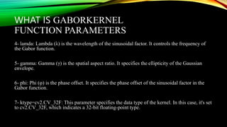 Applying gabor filter on handwritten text | PPT