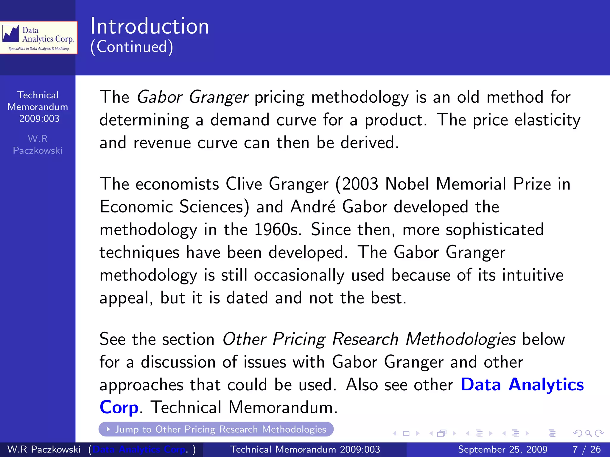 Gabor granger | PDF
