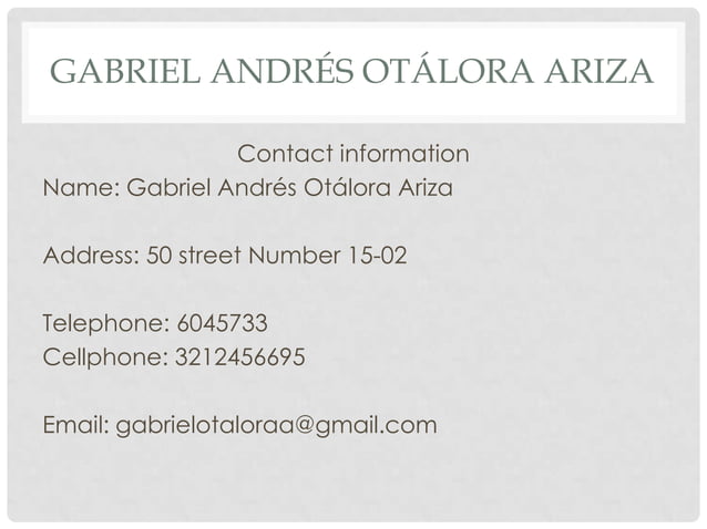 Gabriel andrés otálora ariza | PPT