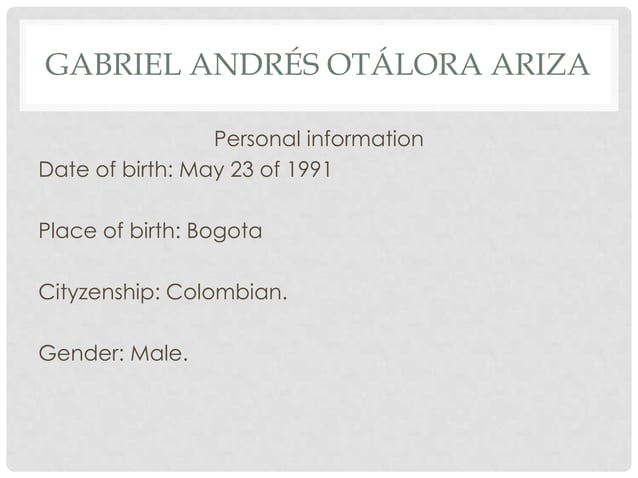 Gabriel andrés otálora ariza | PPT