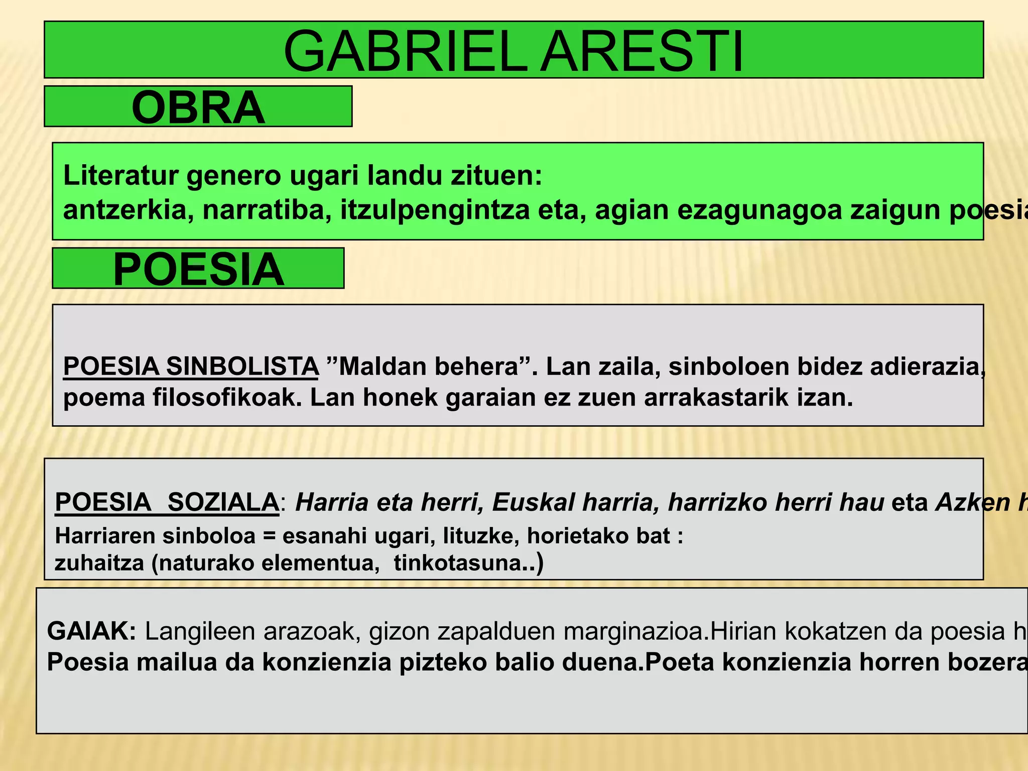 Gabriel Aresti | PPTX