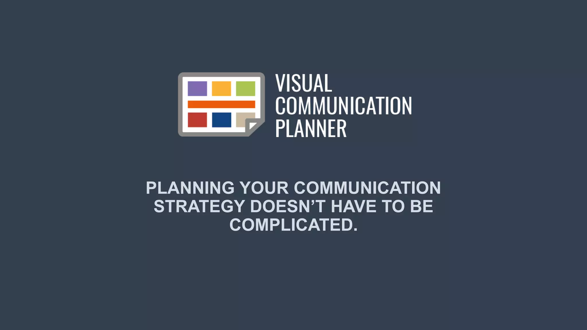 Visual Communication Planner | PPTX