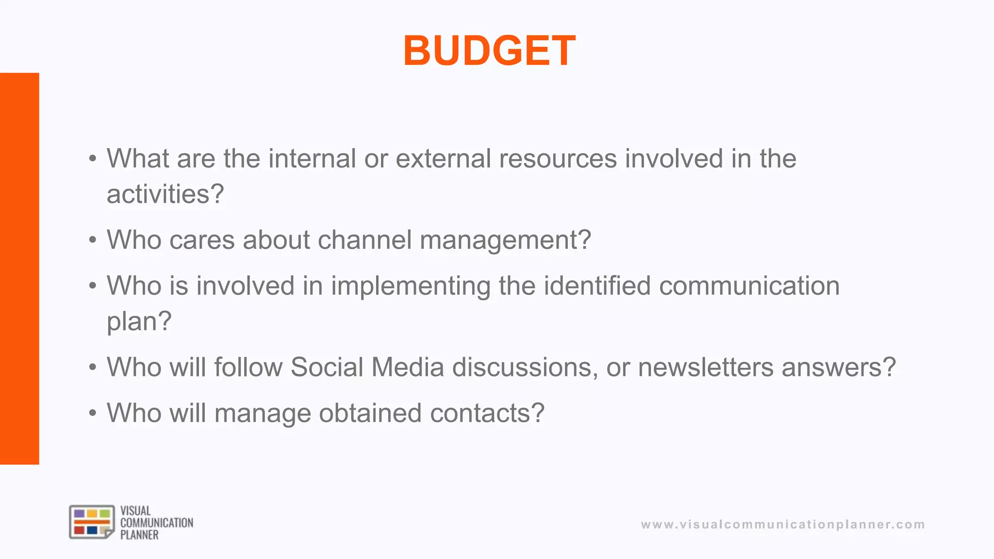 Visual Communication Planner | PPTX