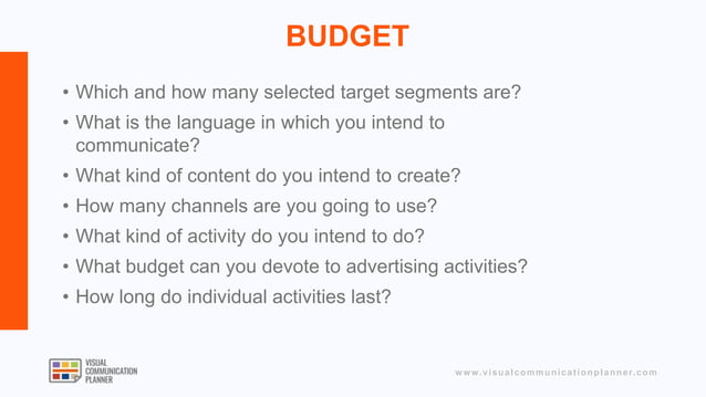 Visual Communication Planner | PPT