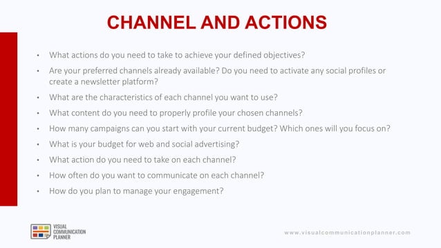 Visual Communication Planner | PPT
