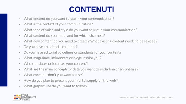 Visual Communication Planner | PPT