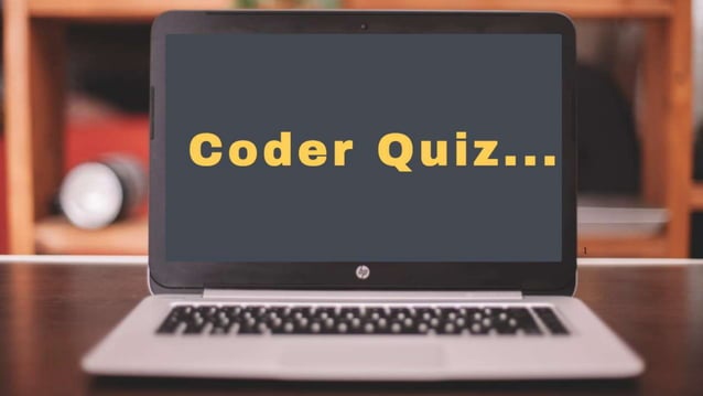 Coder Quiz Pecha Kucha | PPT