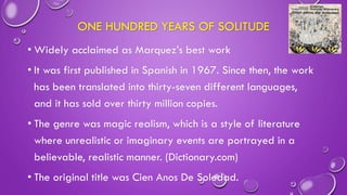 Gabriel garcia marquez_-_lac_-_tyler_napier_(2)_(1) | PPT