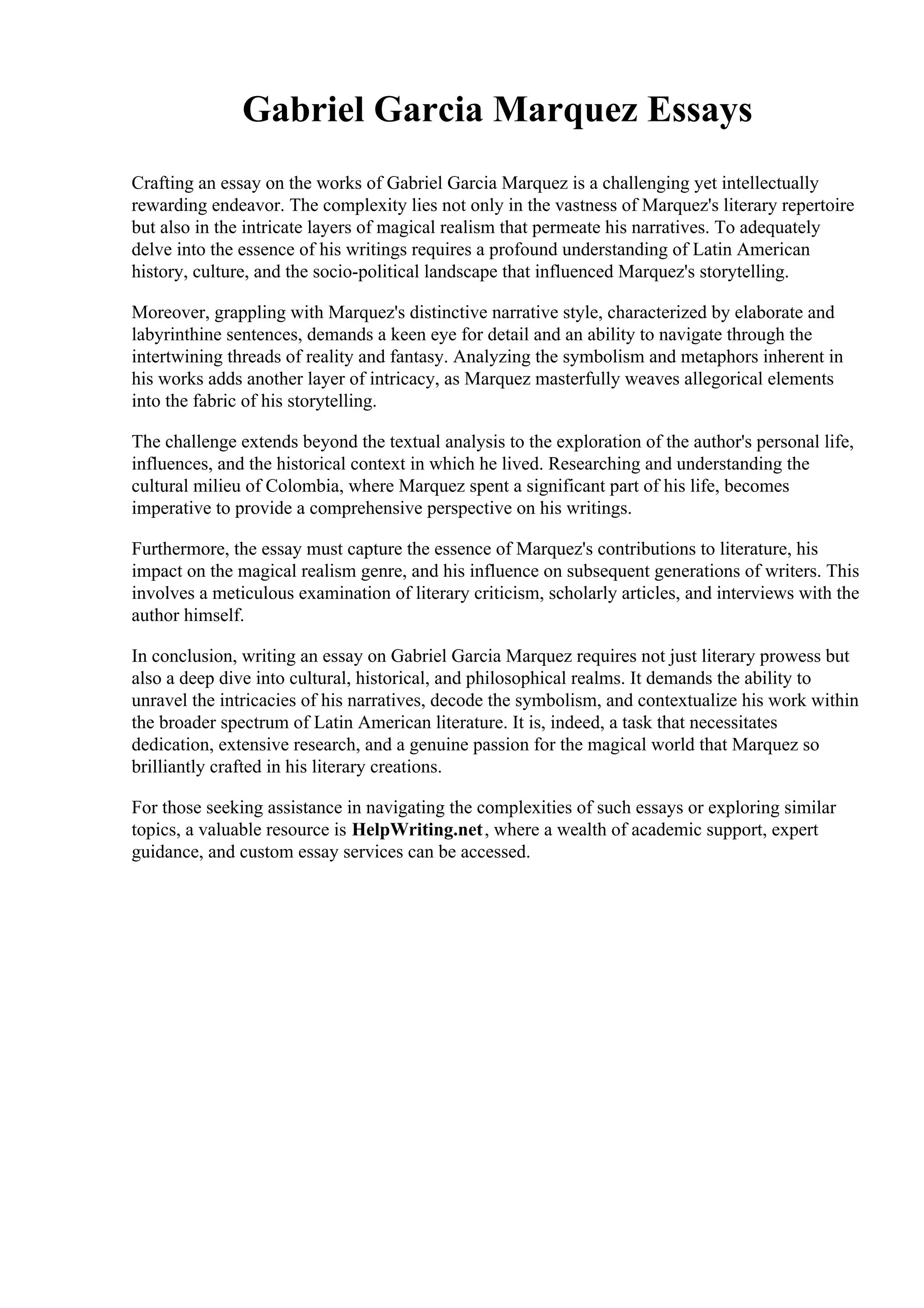 Gabriel Garcia Marquez Essays.pdf