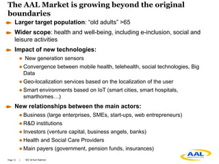 Workshop on the AAL Market Observatory – Identifying stakeholders’ needs | PPTX