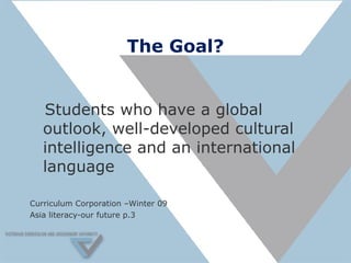 The Impact of globalisation on language learning Gabriella Bertolissi | PPT