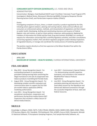 Gabriel Muniz FDA Only Resume | PDF