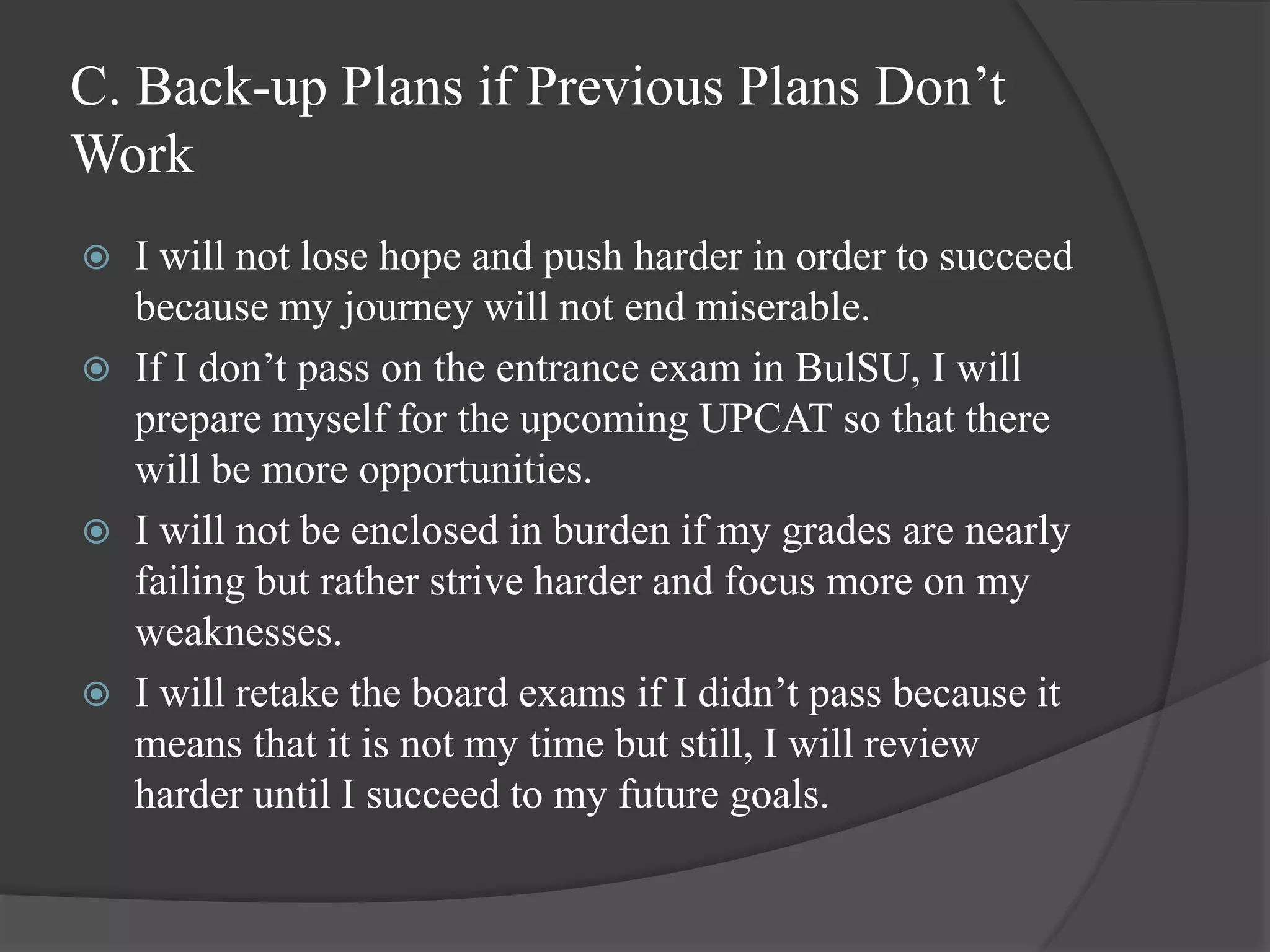 Gab's Academic and Career Bucket List | PPT