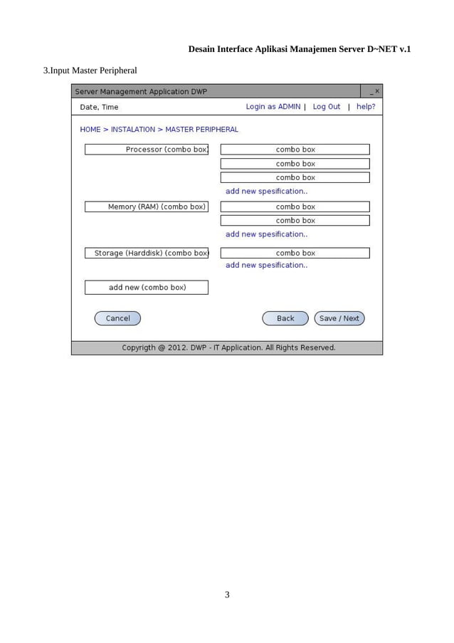 Desain User Interface | DOC