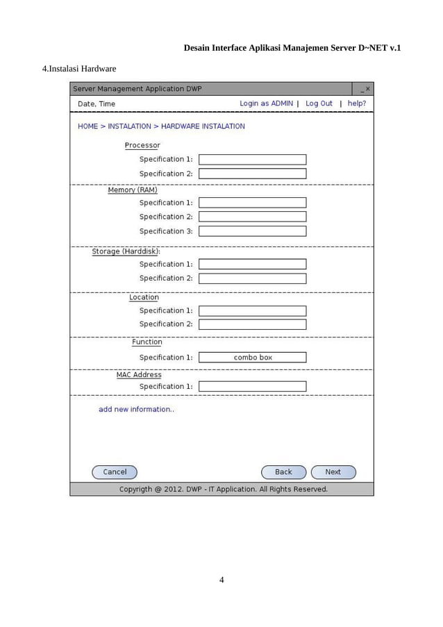 Desain User Interface | DOC