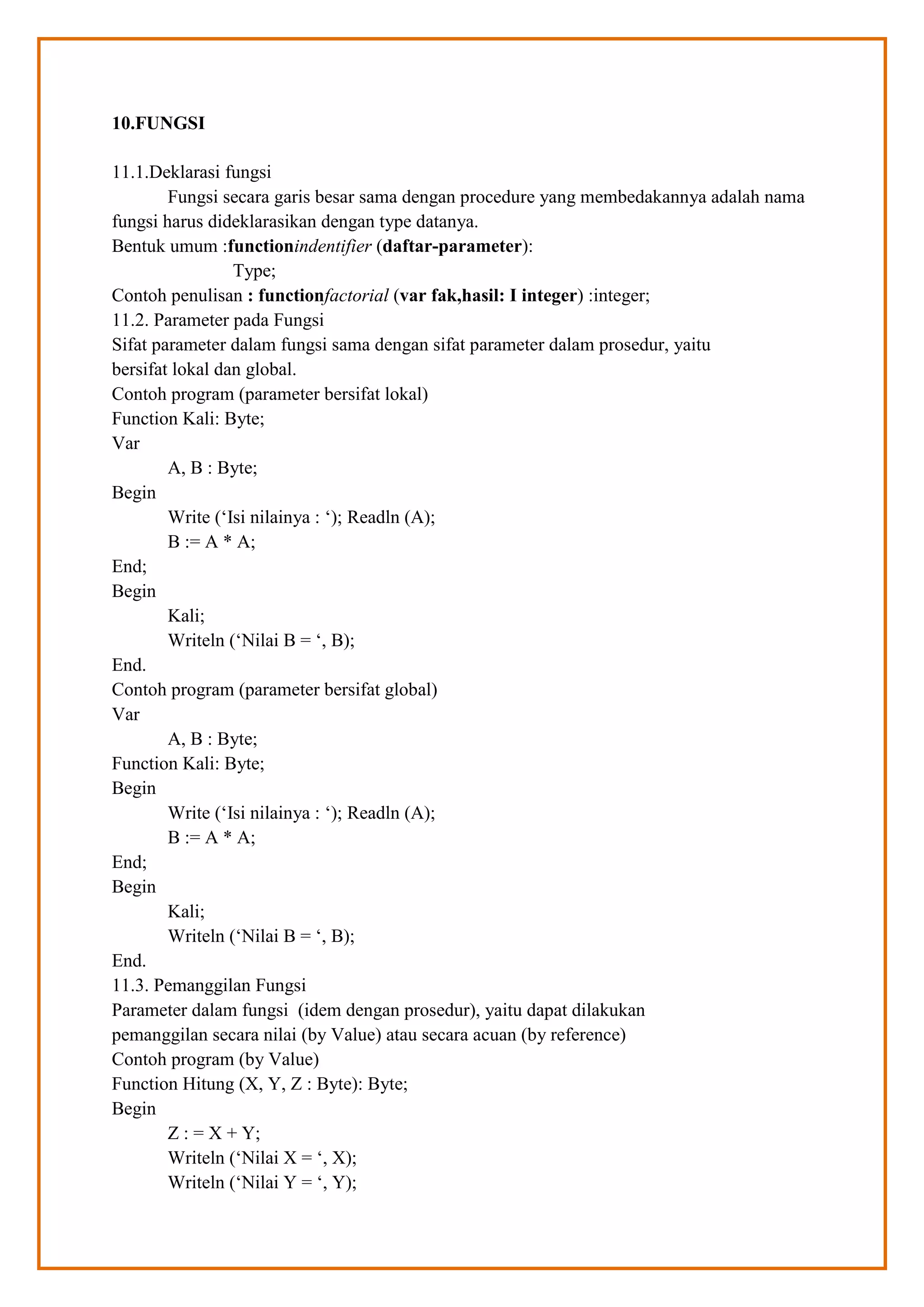 Elemen-Elemen Program Pascal | PDF