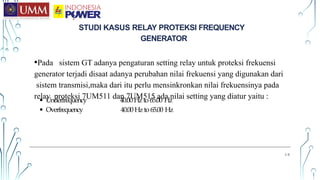 sistem relay proteksi frekuensi generator | PPTX