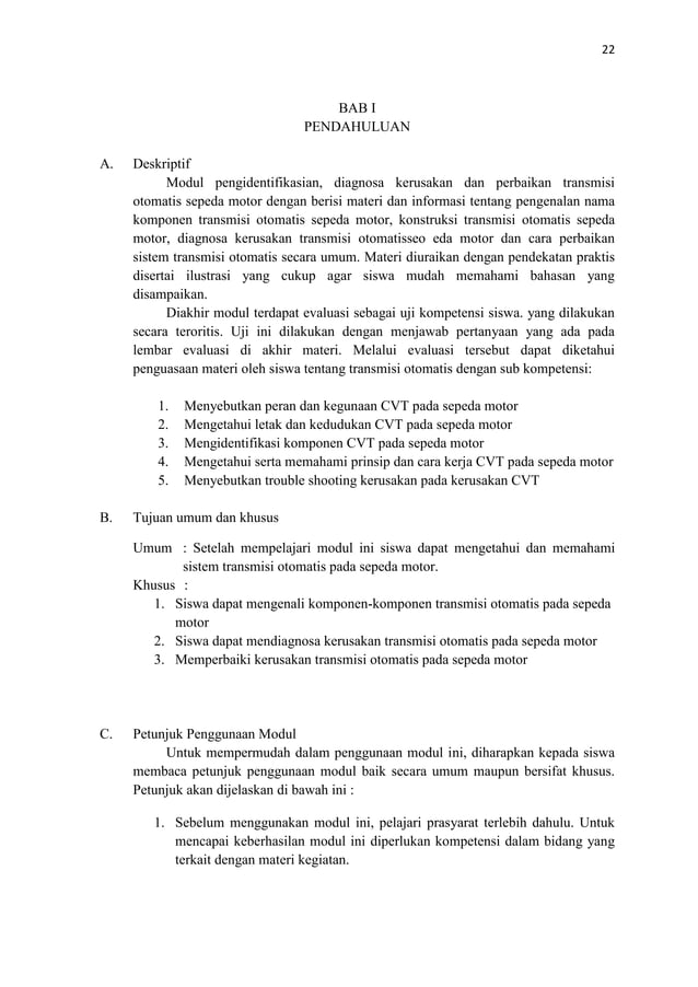 MODUL CVT | DOCX