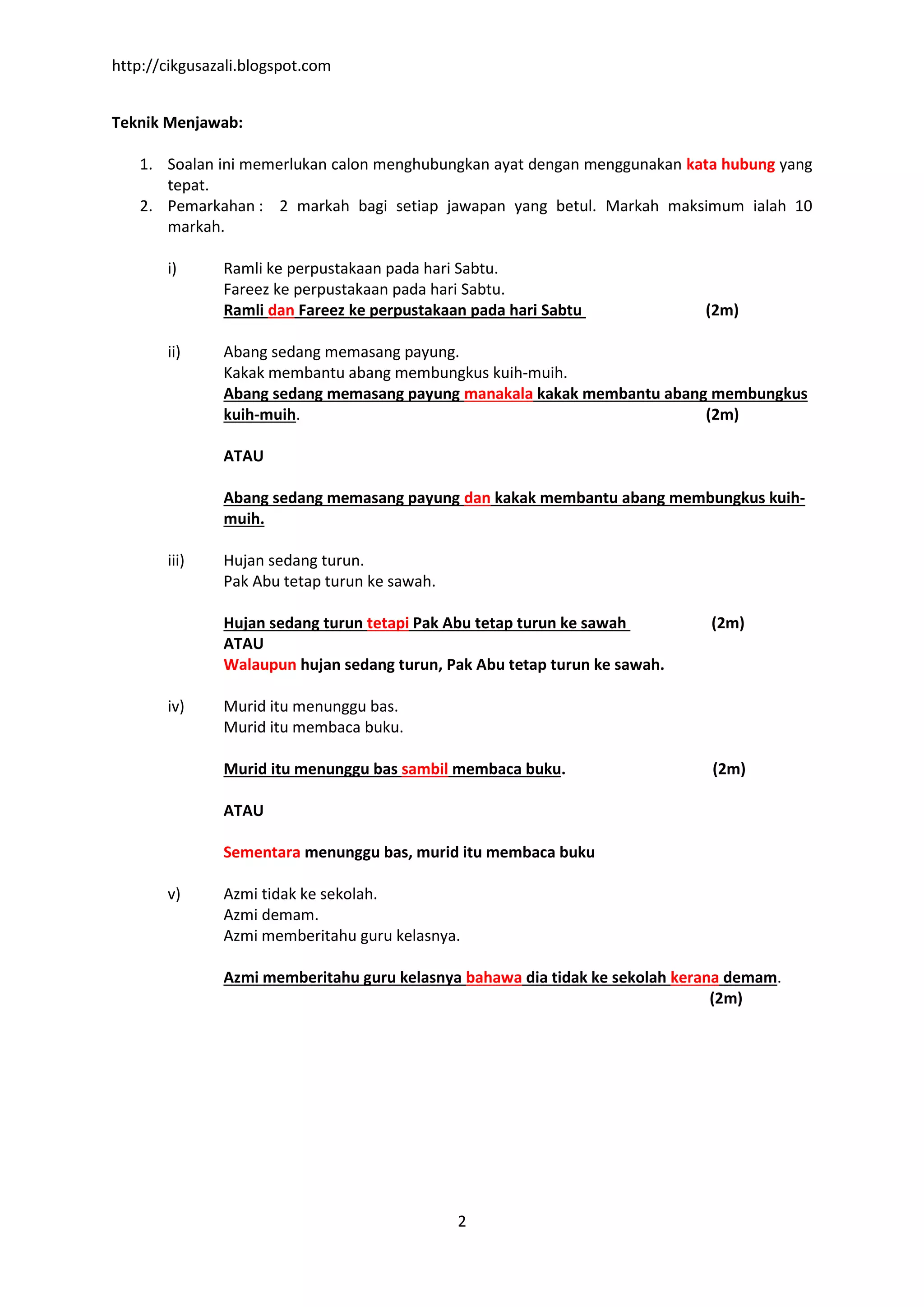 Gabungkan ayat | PDF