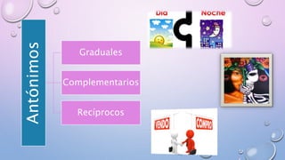 Gaby: Lectura de sinonimia, antonimia, definición de conceptos según el ...