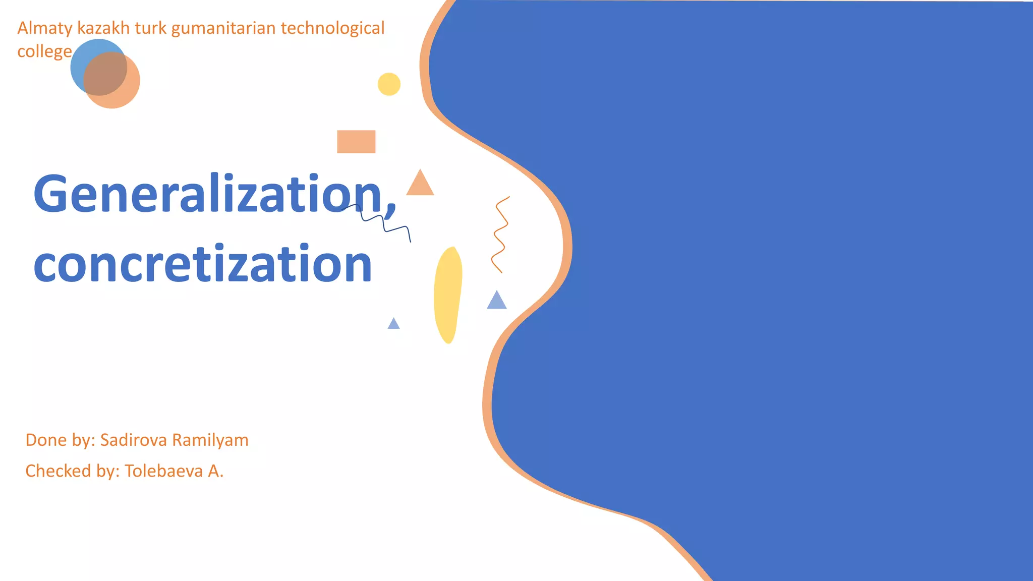 General concretization | PPTX