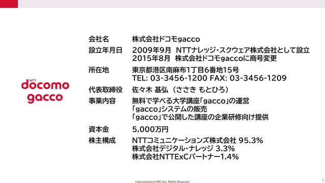 ドコモgaccoサービス紹介資料（リベラルアーツ思考ビジネスプログラム、AIプロンプト思考ビジネスプログラム、DX人材育成プログラム） | PDF | Business ...