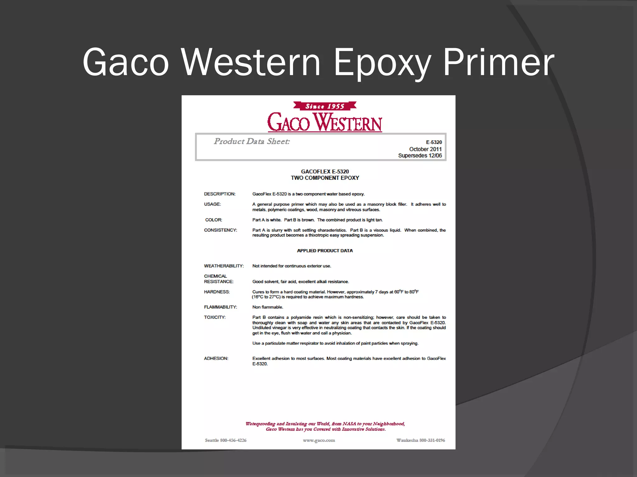 Gaco Western Presentation | PPT | Construction Industry | Industries