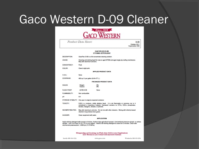 Gaco Western Presentation | PPT | Construction Industry | Industries