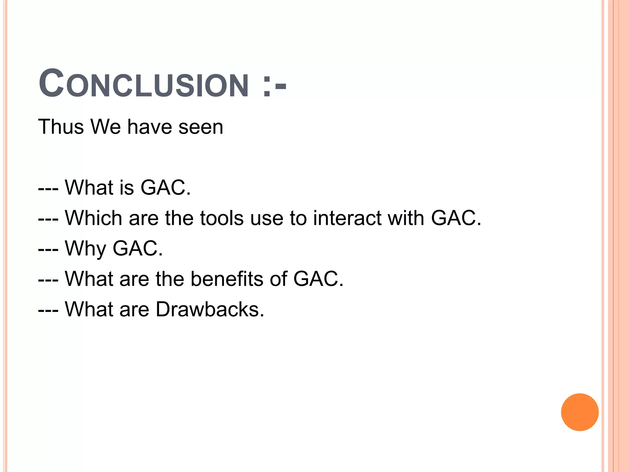 C# Global Assembly Cache | PPT