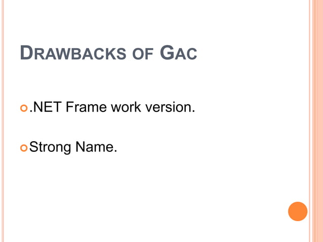 C# Global Assembly Cache | PPT