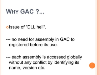 C# Global Assembly Cache | PPT
